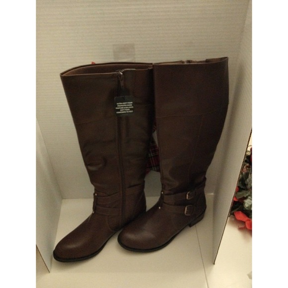 Arizona Jean Company | Shoes | Women Arizona Knee High Brown Boots Zip ...